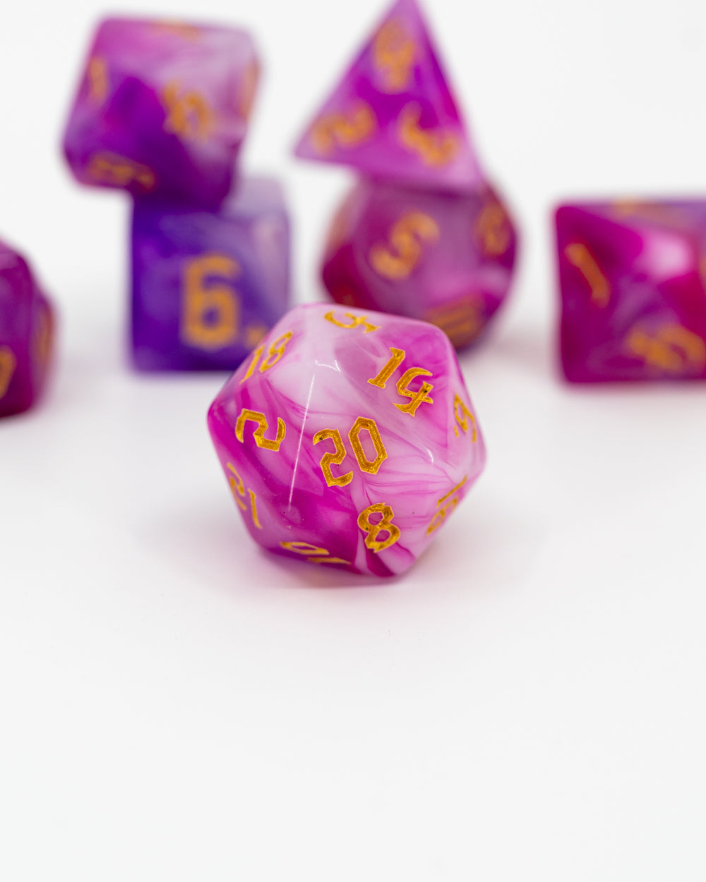Augury | 7 Piece Acrylic Dice Set – Emberglow Wholesale